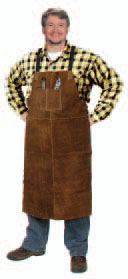 Steiner Industries 92166 Weld-Rite Brown Leather Bib Apron 24 x 42