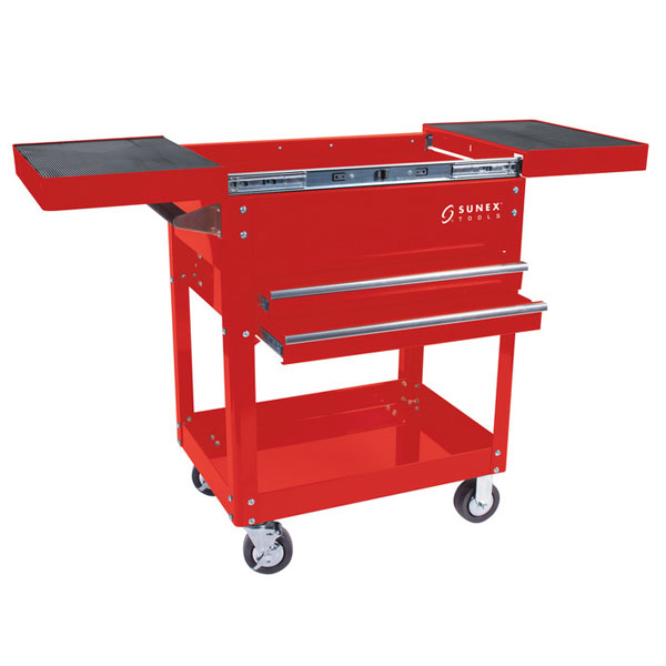 Compact Slide Top Utility Cart Red | Sunex Tools | 8035R
