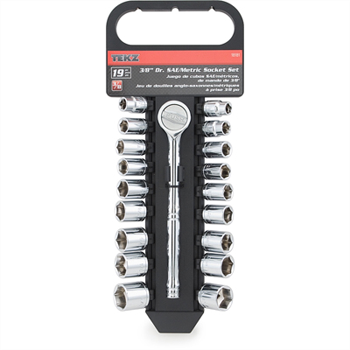 19pc 3/8\" Dr. SAE/MM Socket Set