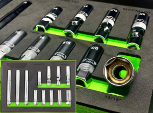 VIM Tools [MSPM100] 12 PC. 3/8'' DR. MAGNETIC SPARK PLUG MASTER SET VIM ...