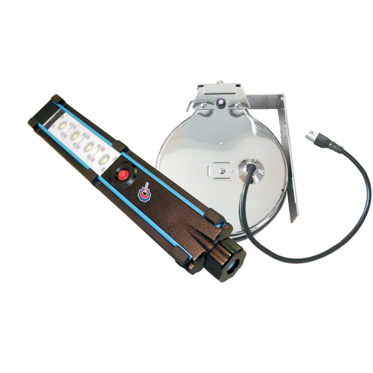 3 LED Hemitech Light Reel with 40' 18/2 SJTOW Cable and Adjustable Cord ...