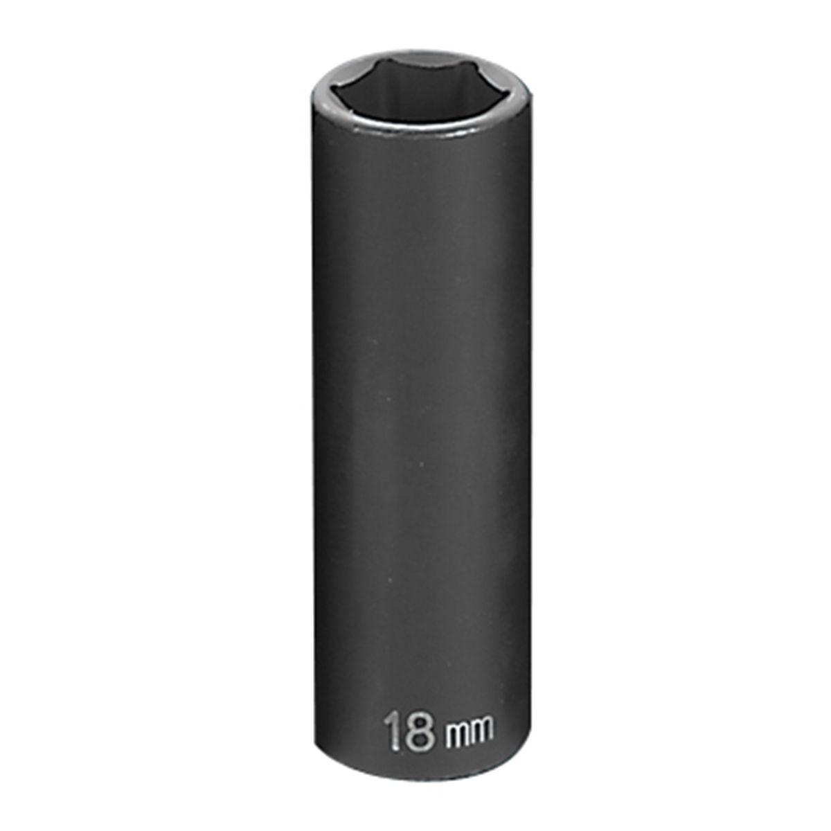 1/2 In Dr 6 Pt Deep Metric Impact Socket 18mm by Grey Pneumatic