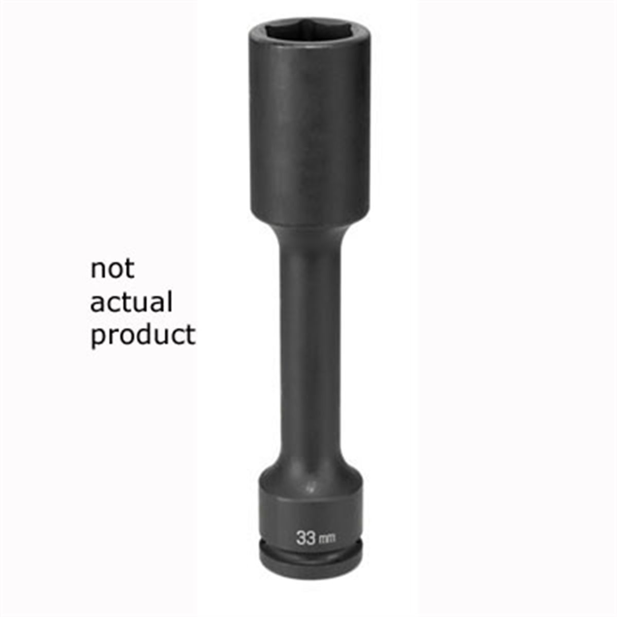 Grey Pneumatic 3440DL 3/4 Drive 6 Point Extra-Long Impact Socket - 1-1/4