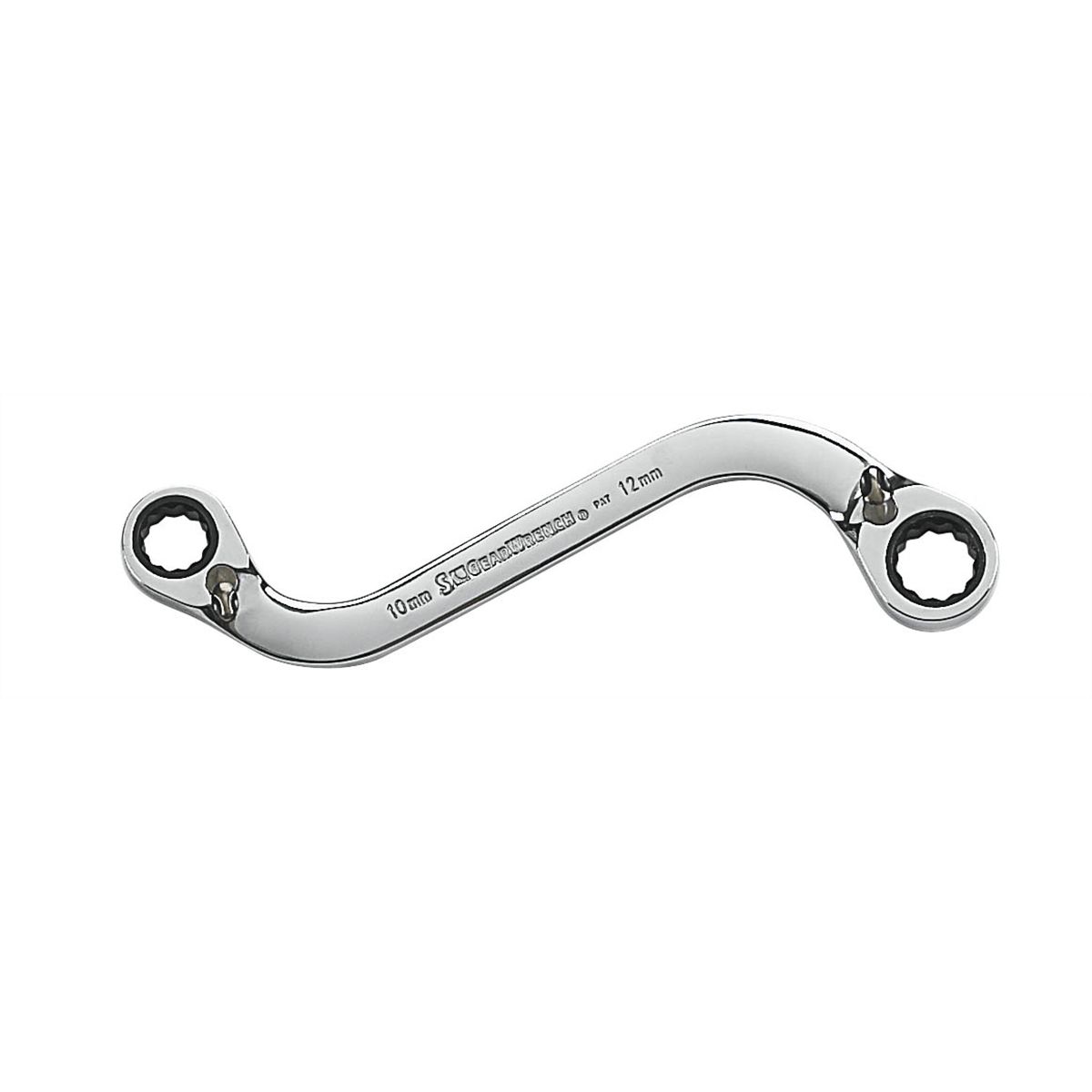 10 x 12 mm S-Shape Ratcheting Wrench by GearWrench