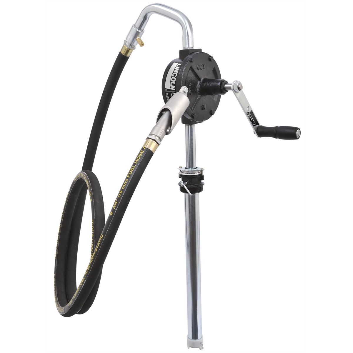 Rotary Barrel Fuel Pump With Hose Lincoln Industrial 1387 Rotary Barrel Fuel Pump With Hose Lincoln Industrial 1387