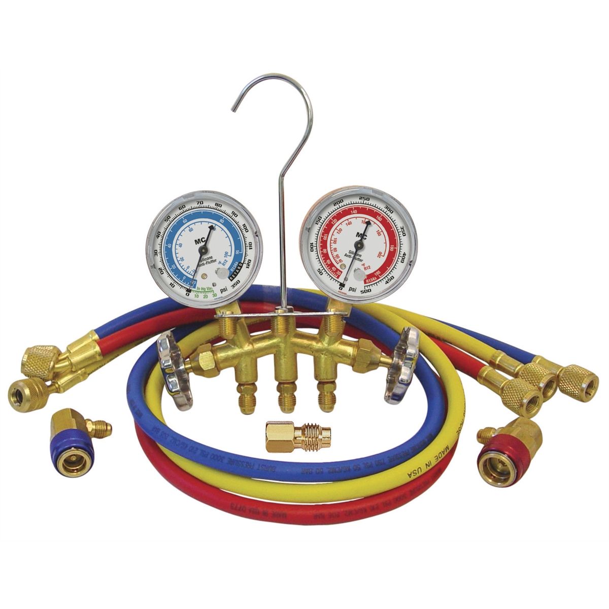 Mastercool 66773 Dual R-12/R-134A Brass Manifold Gauge Set Mastercool 66773 Dual R-12/R-134A Brass Manifold Gauge Set