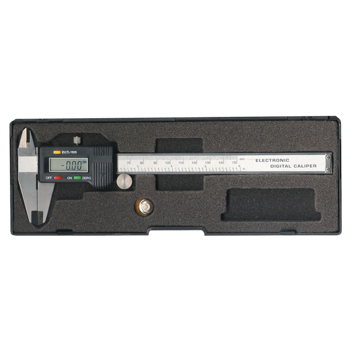 Mountain 5900 6 Inch Digital Stainless Steel Caliper with Case MTN5900