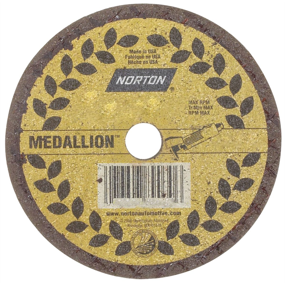 Norton 89030 Medallion Cut-Off Blades - 3 In x 1/16 In x 3/8 In