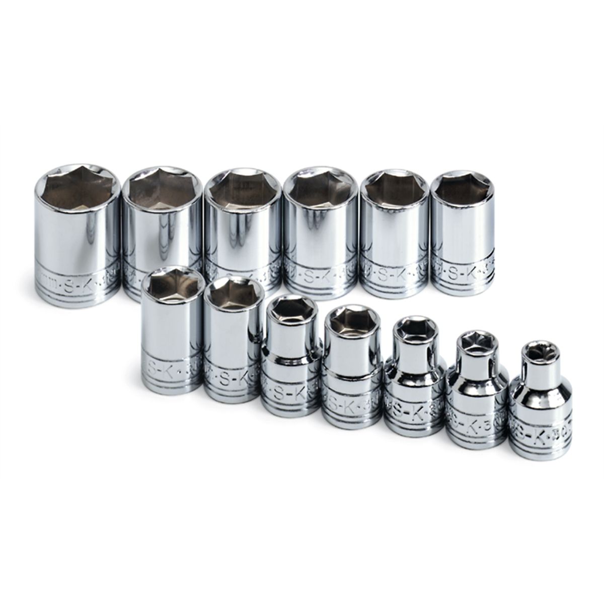 13 Piece 3 8 Drive 6 Point Standard Metric Socket Set Armstrong 13