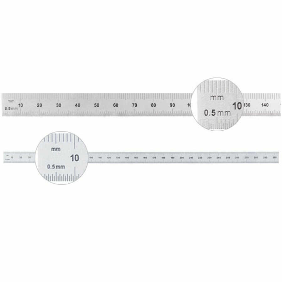 UltraTest Flex Steel Ruler 12 Inch / 300mm - General Tools & Instruments