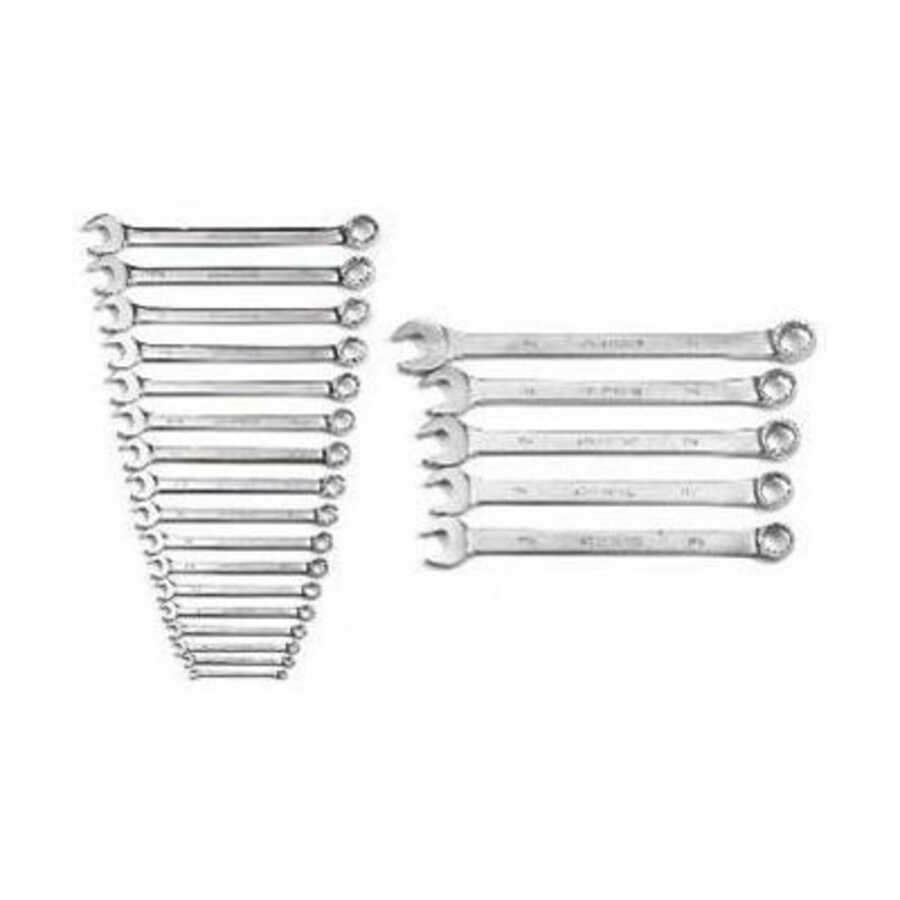 7 Piece 12 Point Full Polish Extra Long Combination Wrench Set ...