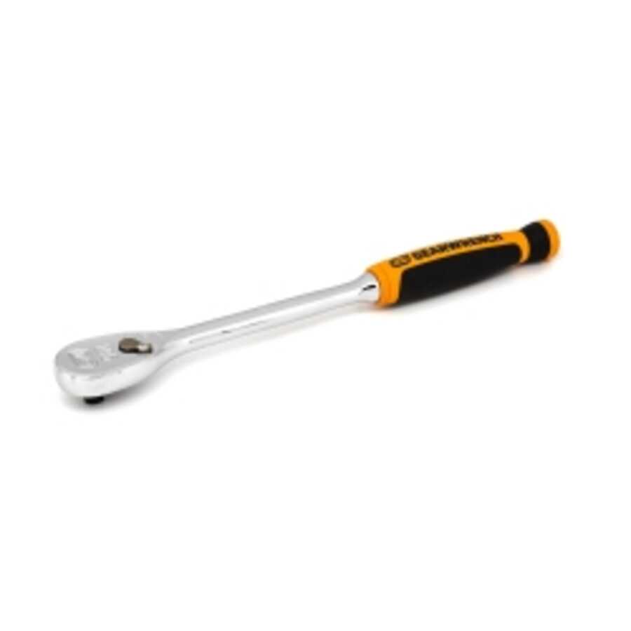 1/4\" Dr 90T Cushion Grip Long Handle Ratchet