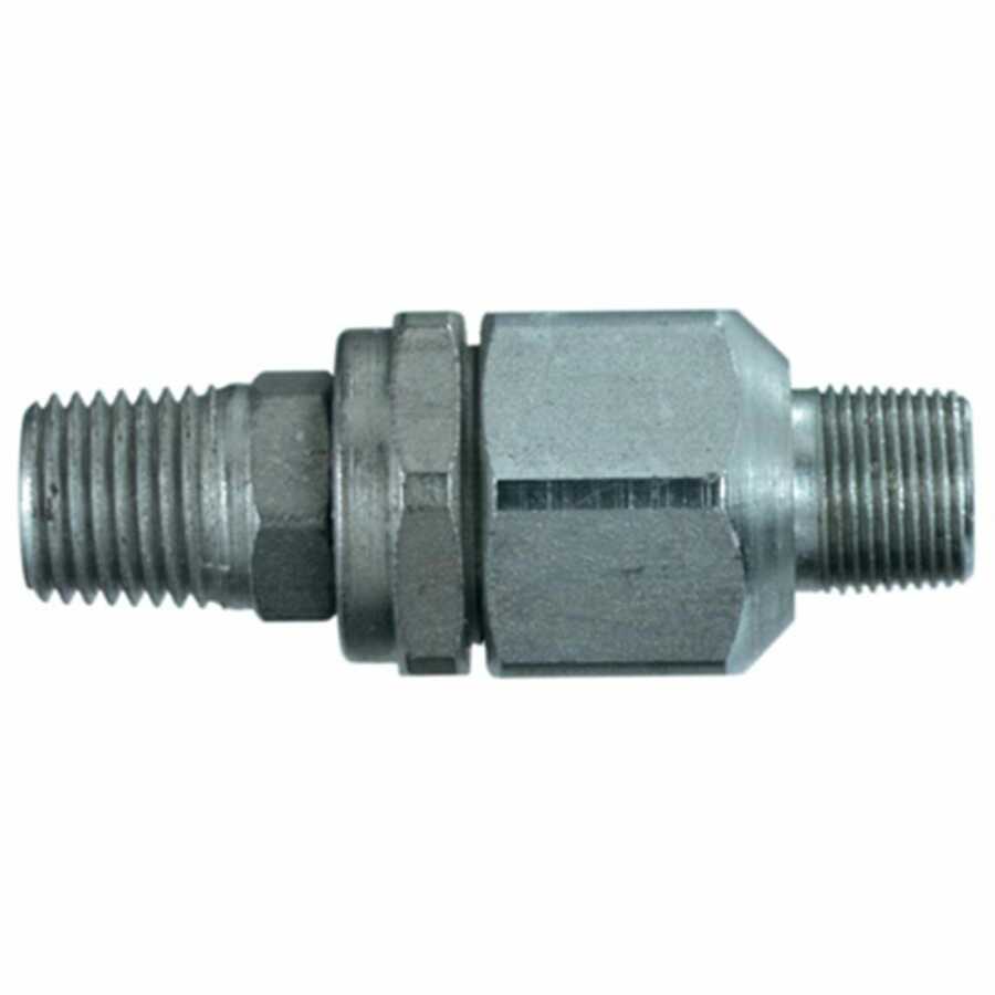 Straight Swivel 1/2 In-27(m) x 1/4 NPT(m) by Lincoln Industrial