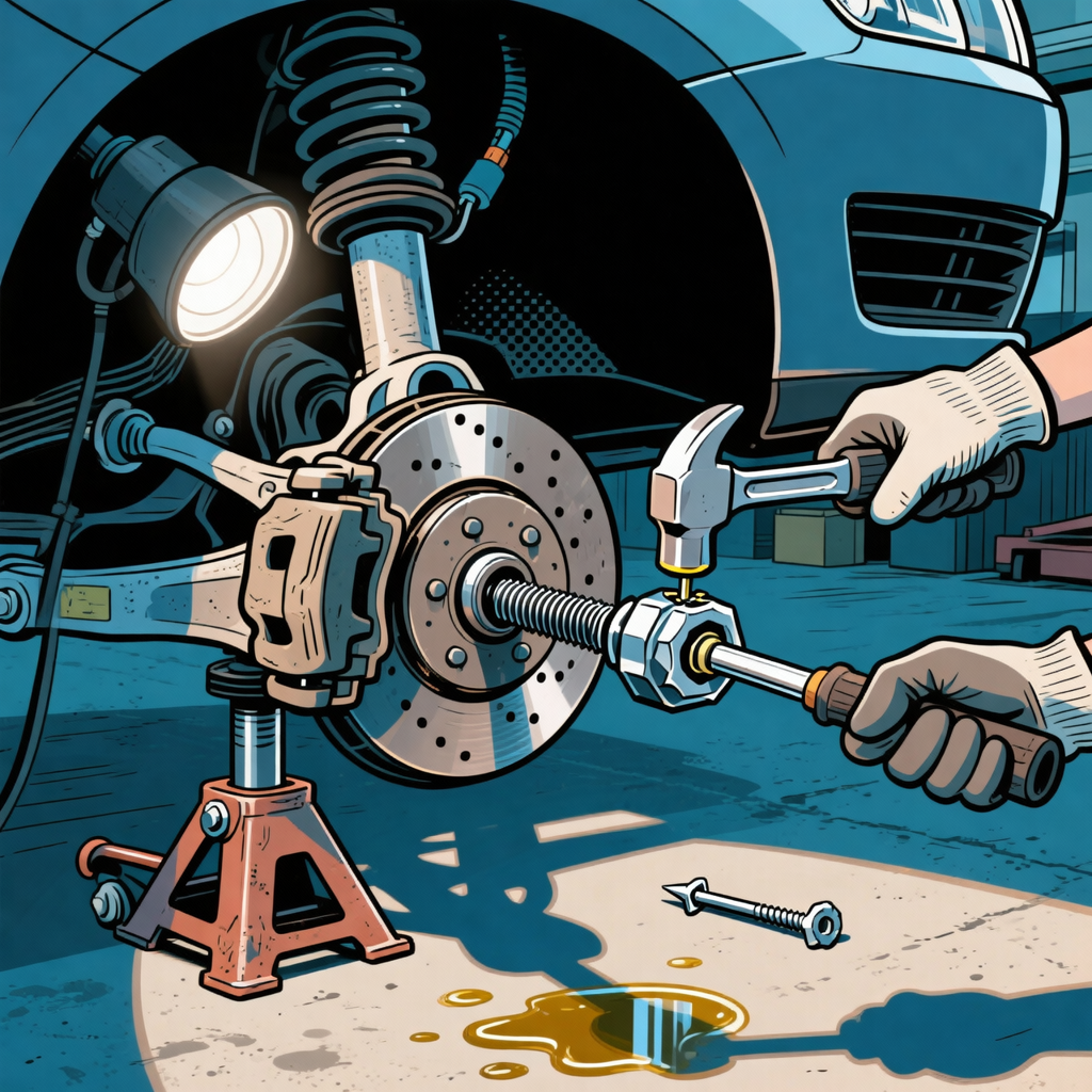 Separate a Tie Rod End or Ball Joint from a Steering Knuckle: Pro ...